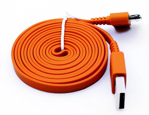 Yellow Flat USB2.0 AM TO Micro USB 5P Cable