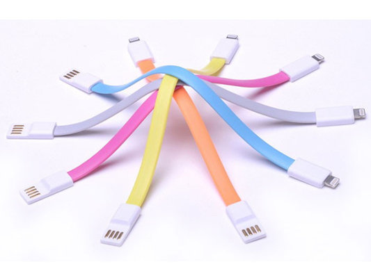 Colorful Flat Cable A male to 8 Pin Apple Connector