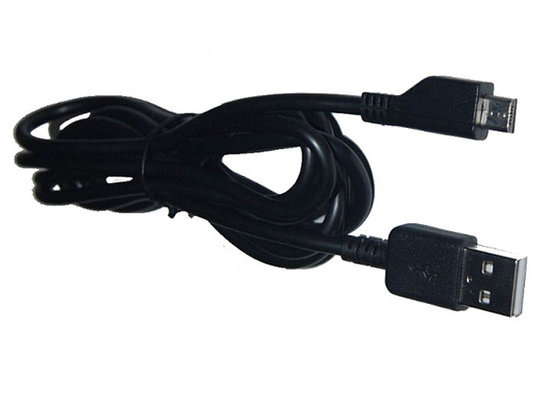 Black USB2.0 Charge and sync Cable to Micro 5 Pin Connector Cable