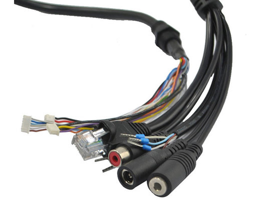 Security Cable Group Bus RJ45 Plug Plus RCA female lead plus DC 5.5X2.1mm Female
