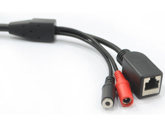 Security Cable 5mm stereo audio Female socket plus DC 5.5X2.1 mm female socket