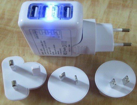 Four-USB Port Wall Charger