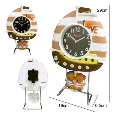 sailing boat shape alarm clock for kids