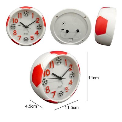 Mini Round Football Shape Alarm Clock