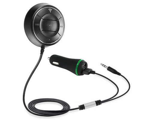 Bluetooth hands free car kit with NFC function 2.1A USB Car charger +3.5mm AUX cable