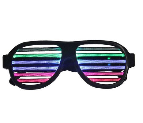 LED musical shades Sound & Music Active LED Party GLOW Glasses with USB Charger Cable