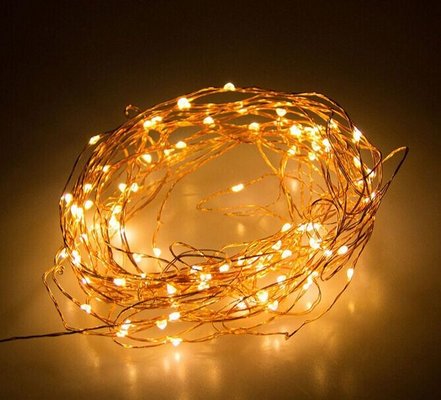 10M / 10 Micro LEDs Battery Powered  Long Ultra Thin Copper Wire String Light, Decor Rope Light with Remote Control