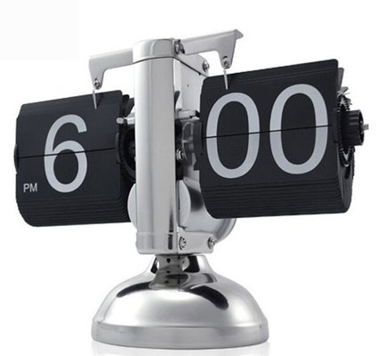 Internal Gear Operated Retro Flip Down Clock