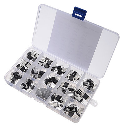 70Pcs 14 Values L7805-LM317 Transistor Kit Voltage Regulator With Storage Box