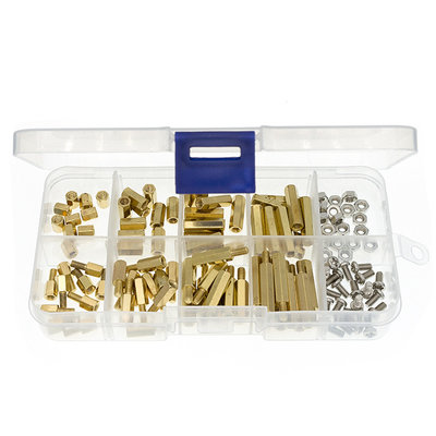 120Pcs M3 Brass Standoff Spacer PCB Board Hex Screws Nut Assortment Kit Female-Female Spacers Male-Female Spacers