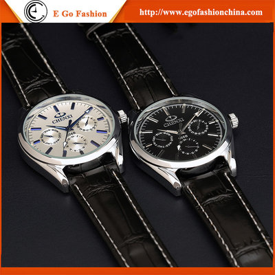 006B2 Fashion Business Watch Unisex Stainless Steel Watches Man Woman Leather Quartz Watch