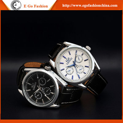 006B2 Fashion Business Watch Unisex Stainless Steel Watches Man Woman Leather Quartz Watch