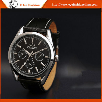 006B2 Fashion Business Watch Unisex Stainless Steel Watches Man Woman Leather Quartz Watch