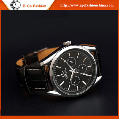 006B2 Fashion Business Watch Unisex Stainless Steel Watches Man Woman Leather Quartz Watch