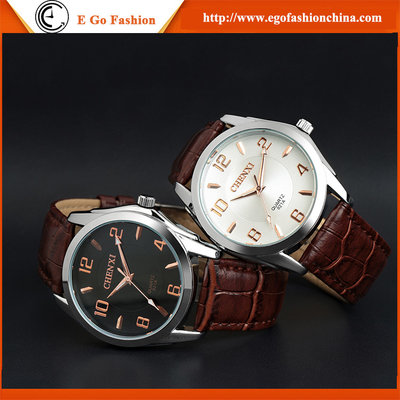 021AR Fashion Business Wacth for Man Leather Band Big Dia OEM Watches Quartz Analog Watch