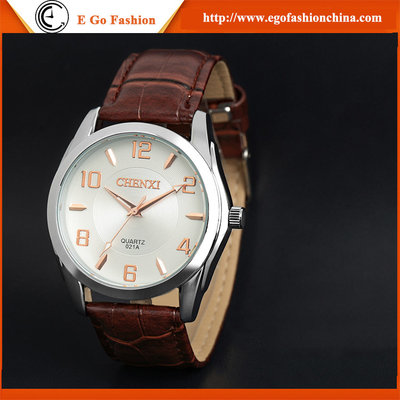 021AR Fashion Business Wacth for Man Leather Band Big Dia OEM Watches Quartz Analog Watch