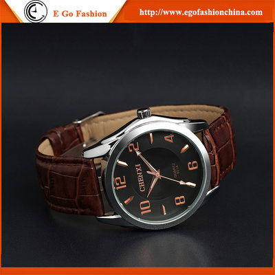 021AR Fashion Business Wacth for Man Leather Band Big Dia OEM Watches Quartz Analog Watch