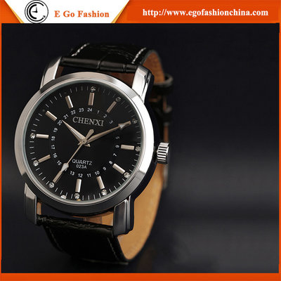 023A2 E Go Fashion Business Leather Watch Unisex OEM Your Logo Genuine Quartz Watch Woman