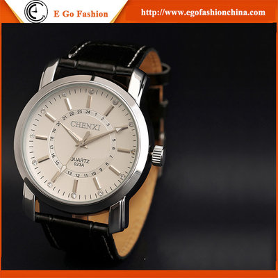023A2 E Go Fashion Business Leather Watch Unisex OEM Your Logo Genuine Quartz Watch Woman