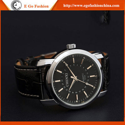 023A2 E Go Fashion Business Leather Watch Unisex OEM Your Logo Genuine Quartz Watch Woman
