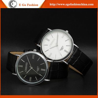 026A Genuine Cow Leather Watch OEM Service Provided Unisex Quartz Analog Watches Men Watch