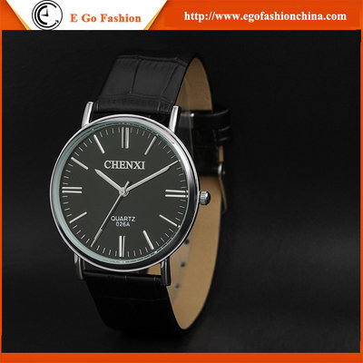 026A Genuine Cow Leather Watch OEM Service Provided Unisex Quartz Analog Watches Men Watch