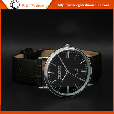 026A Genuine Cow Leather Watch OEM Service Provided Unisex Quartz Analog Watches Men Watch