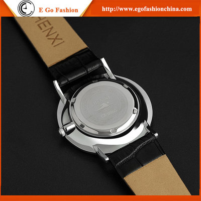 026A Genuine Cow Leather Watch OEM Service Provided Unisex Quartz Analog Watches Men Watch