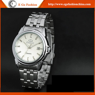 D005A Day&Date Display Luxury Branding Watches for Business Man Full Stainless Steel Watch