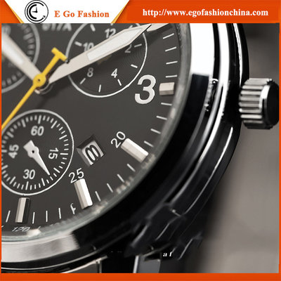 017A Fashion Watches Wholesale 3 Subdials for Decoration Stainless Steel Watch Men's Watch