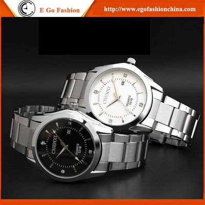 021B Couple Watches Women Watch Men Watch Stainless Steel Quartz Watch Roman Wristwatch