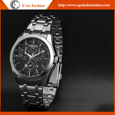 024B 3 Subdials Big Dial Watch for Man Unisex Watch Luxury Watches Stainless Steel Watch