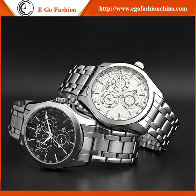 024B 3 Subdials Big Dial Watch for Man Unisex Watch Luxury Watches Stainless Steel Watch
