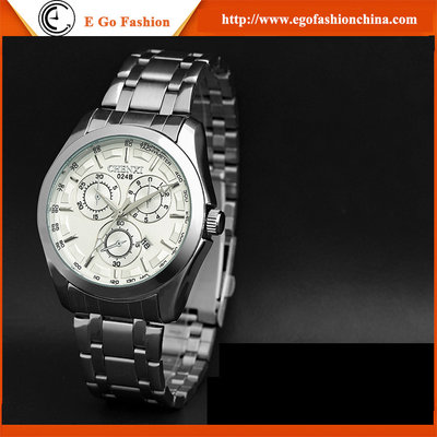 024B 3 Subdials Big Dial Watch for Man Unisex Watch Luxury Watches Stainless Steel Watch
