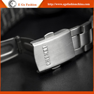 031A Day&Date Analog Watches Quartz Movement Stainless Steel Sports Watch Casual Watches