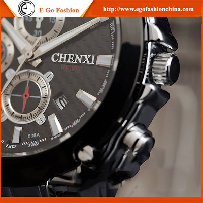 036A Fashion Jewelry Casual Watch Business Men Watches Stainless Steel Quartz Watch Man