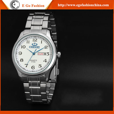 010A Day Date Function Stainless Steel Watch for Business Man Sports Watch Casual Watches