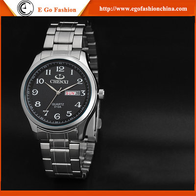 010A Day Date Function Stainless Steel Watch for Business Man Sports Watch Casual Watches