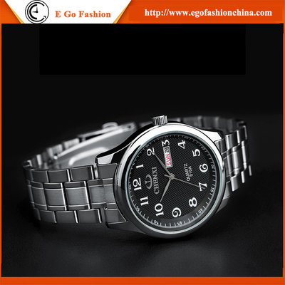 010A Day Date Function Stainless Steel Watch for Business Man Sports Watch Casual Watches