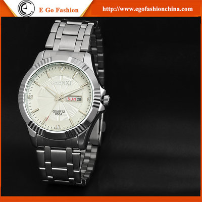 050A Fashion Watch Wholesale Low MOQ 20PCS Stainless Steel Watch Men Man Quartz Wristwatch