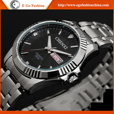 050A Fashion Watch Wholesale Low MOQ 20PCS Stainless Steel Watch Men Man Quartz Wristwatch