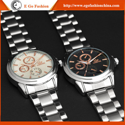 005C Fashion Quartz Watch Jewelry Watches Rose Gold Marks 3 Subdials Watch Gift Wristwatch