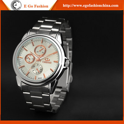 005C Fashion Quartz Watch Jewelry Watches Rose Gold Marks 3 Subdials Watch Gift Wristwatch