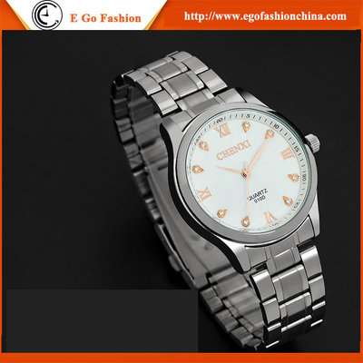 010D Couple Watch for Man Women's Watch Stainless Steel Quartz Watch Rose Gold Hot Watches