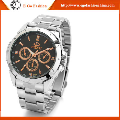 019A 3 Subdials Rose Gold Watch for Business Man Wholesale Fashion Casual Watches Men New