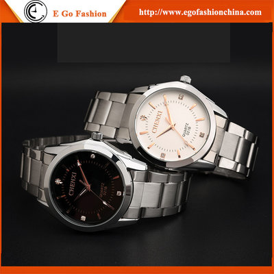 021B Stainless Steel Watches Fashion Casual Quartz Analog Watches for Man Rose Gold Watch