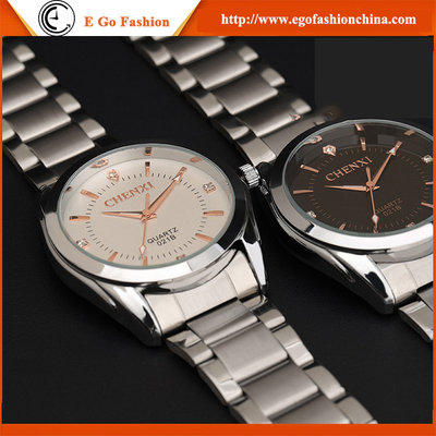 021B Stainless Steel Watches Fashion Casual Quartz Analog Watches for Man Rose Gold Watch