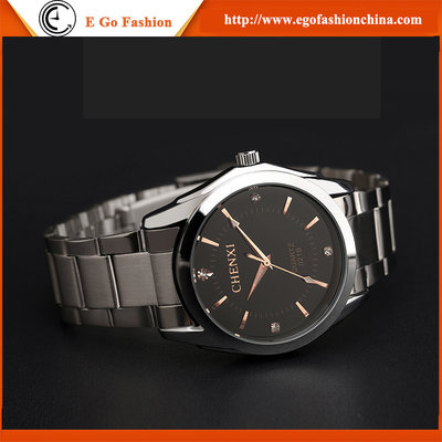 021B Stainless Steel Watches Fashion Casual Quartz Analog Watches for Man Rose Gold Watch