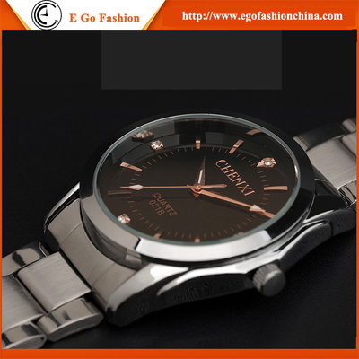 021B Stainless Steel Watches Fashion Casual Quartz Analog Watches for Man Rose Gold Watch