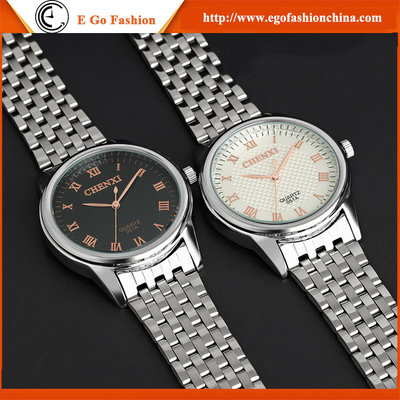 051A Fashion Classic Watch Round Case Rose Gold Marks Stainless Steel Watch Quartz Watches